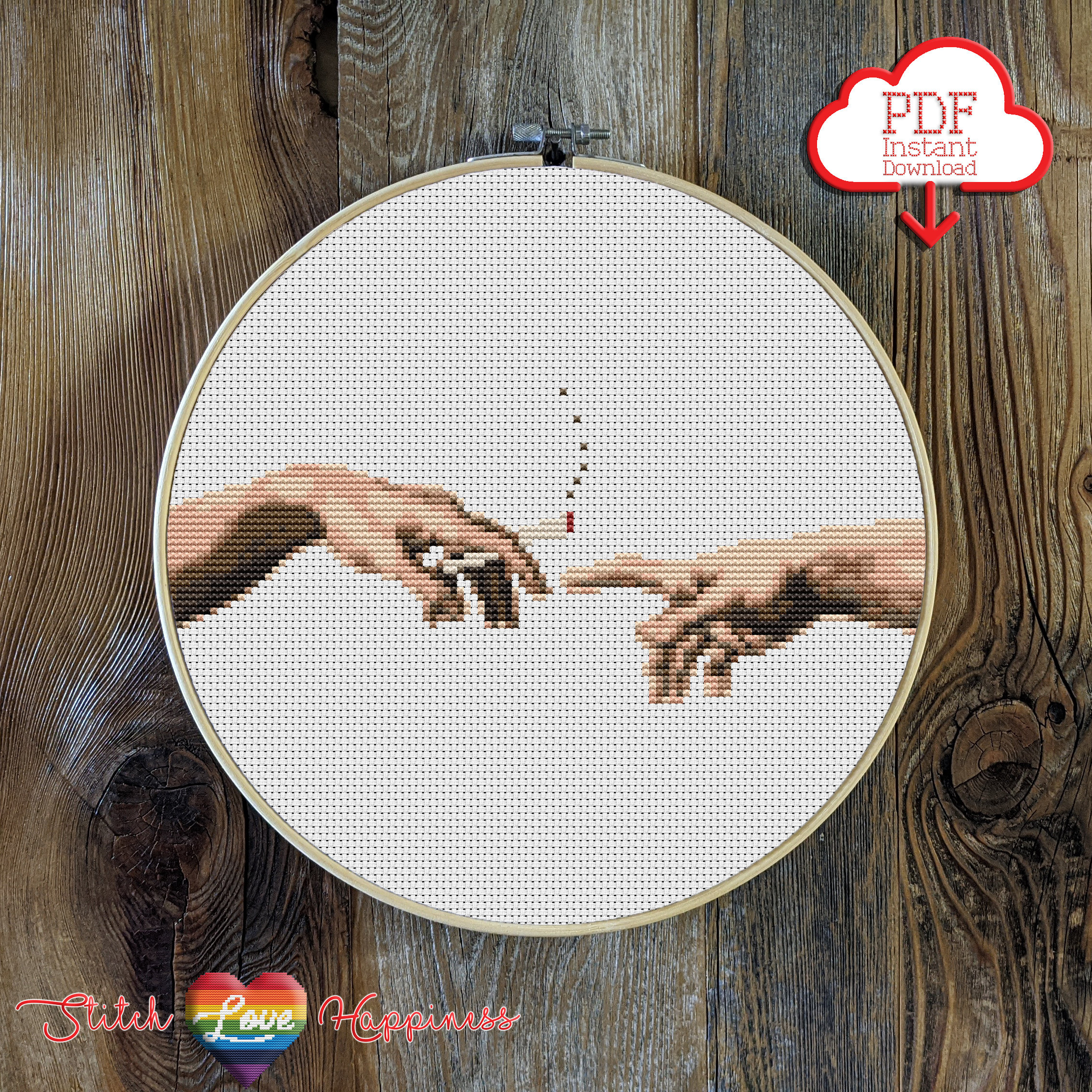 The Creation of Mary Jane Cross Stitch Pattern Sistine - Etsy