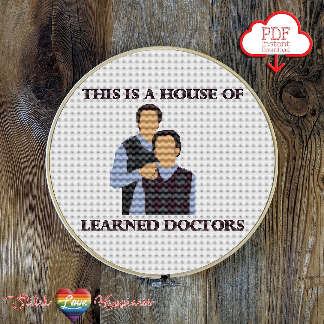 Learned Doctors Cross Stitch Pattern | Stepbrothers Movie | Funny Cross ...