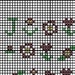 Floral Temperature Chart Cross Stitch Pattern | Annual Chart | Daily ...
