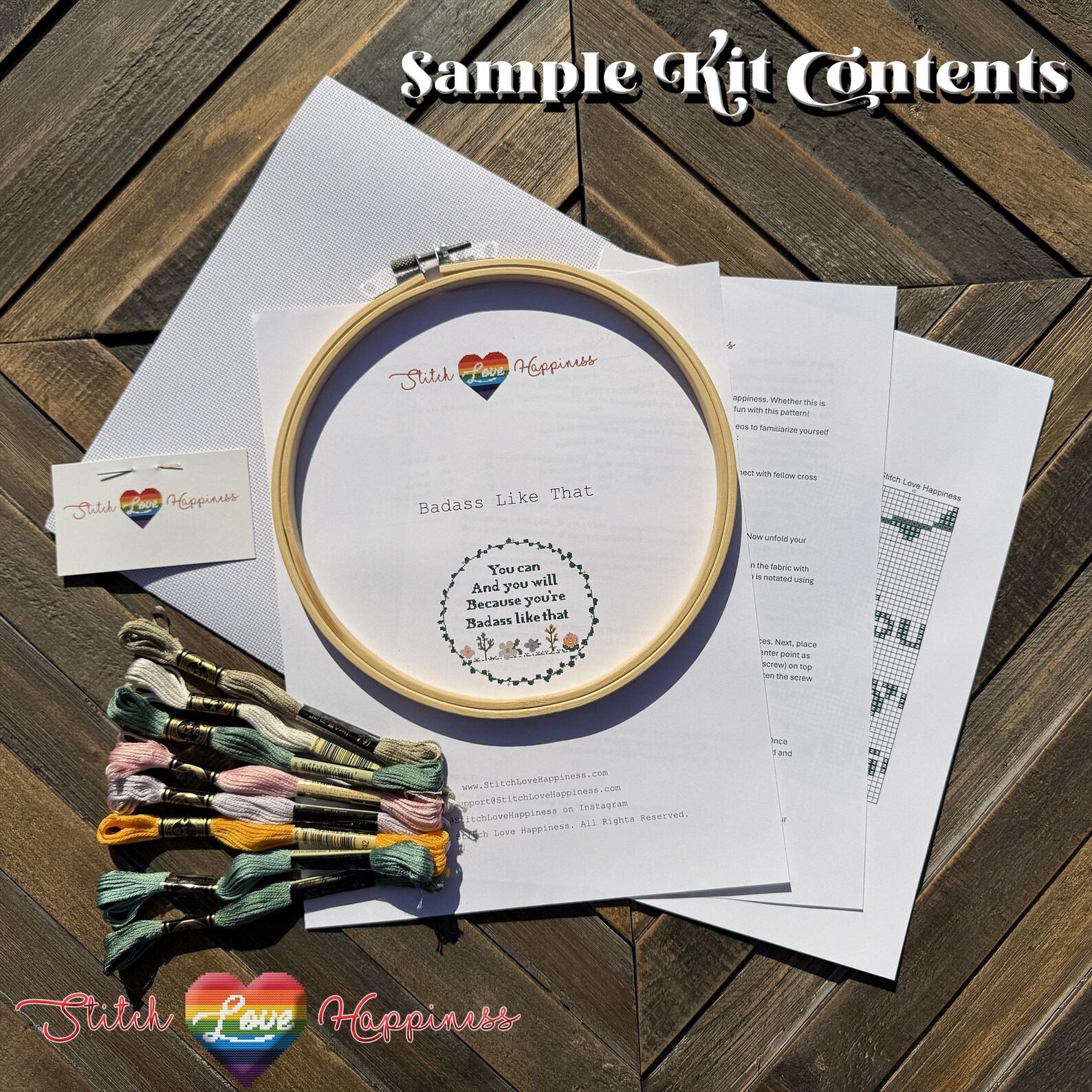 Rainbow Pride Premium Cross Stitch Kit - EVERYTHING INCLUDED - 6 Inch ...