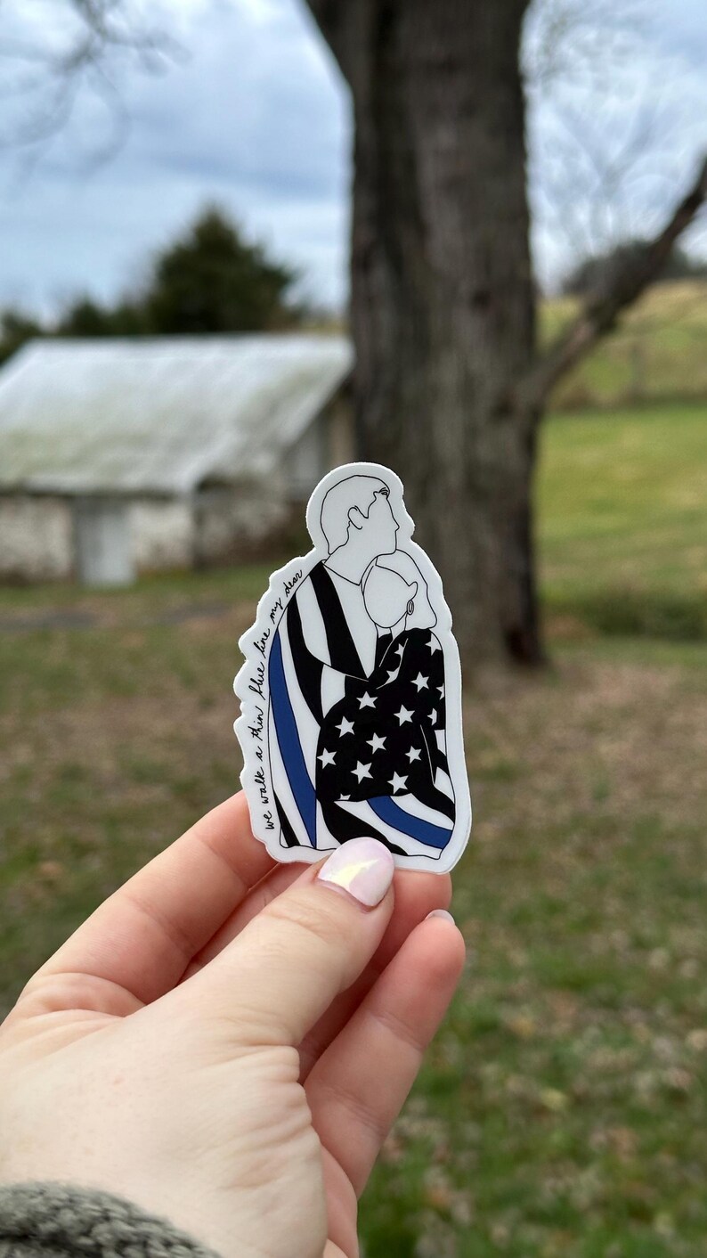 Thin Blue Line Sticker, Decals - Etsy