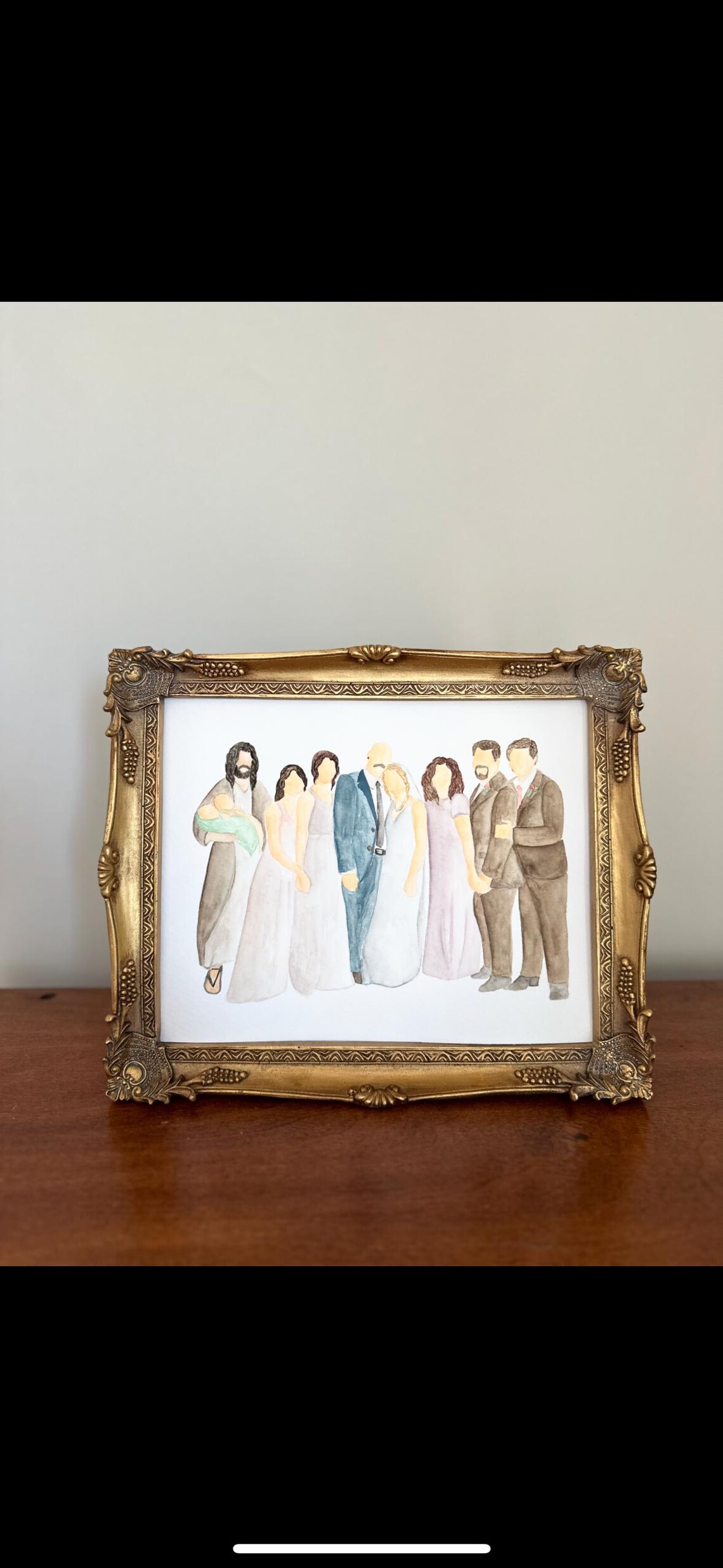 Custom HEAVEN&EARTH Watercolor Portrait - Etsy
