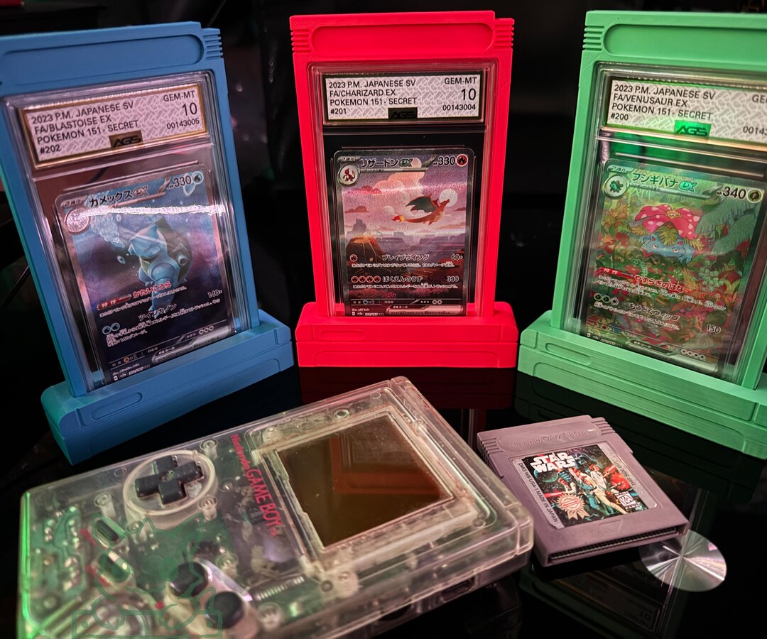 3D Printed Retro Handheld Card Display – Game Console Inspired PSA ...