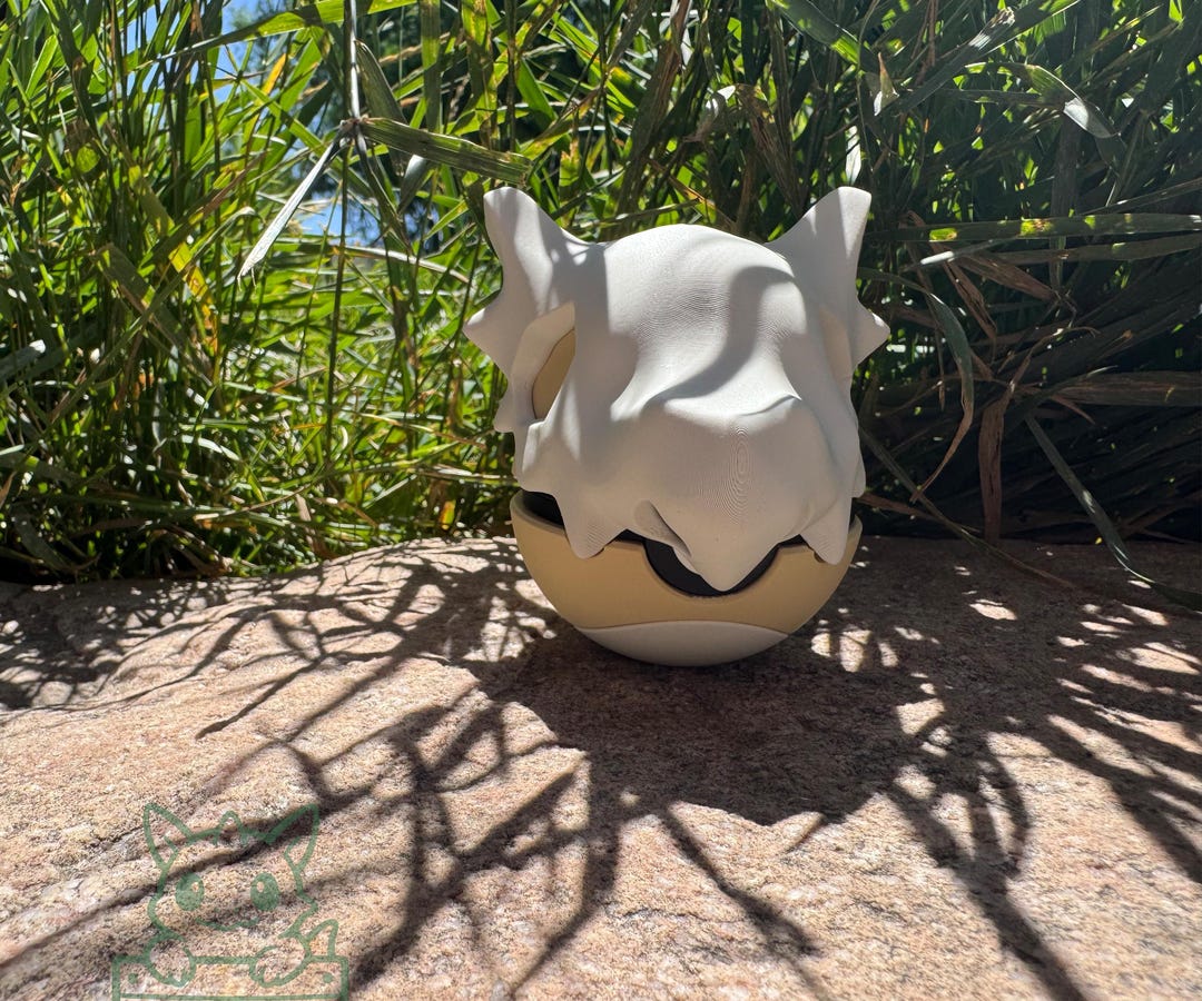3D Printed Cubone Poké Ball – Ground-type Pokémon Display for ...