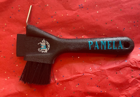 Personalized Horse Hoof Pick with Brush. Horse Gift. | Etsy