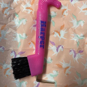 Horse Head-personalized Horse Hoof Pick With Brush. Horse Gift. Horse ...