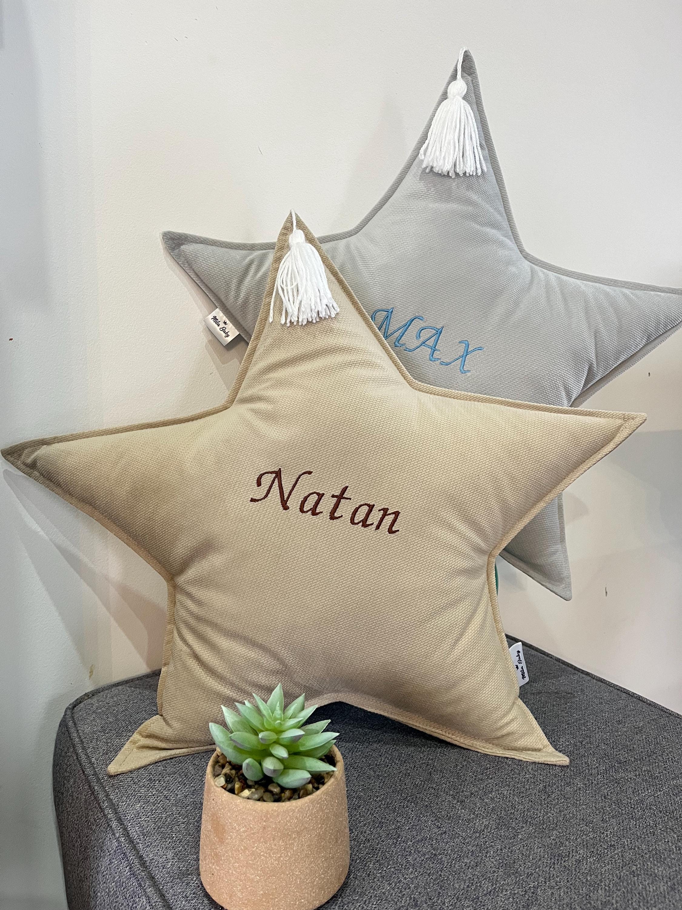 Pillow With Child's Name – Personalized Velvet Pillow for Kids, Custom ...