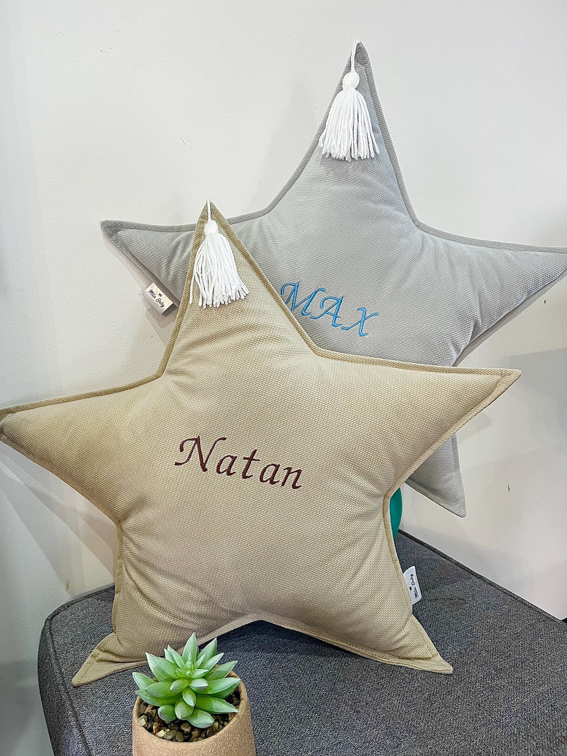 Pillow With Child's Name – Personalized Velvet Pillow for Kids, Custom ...