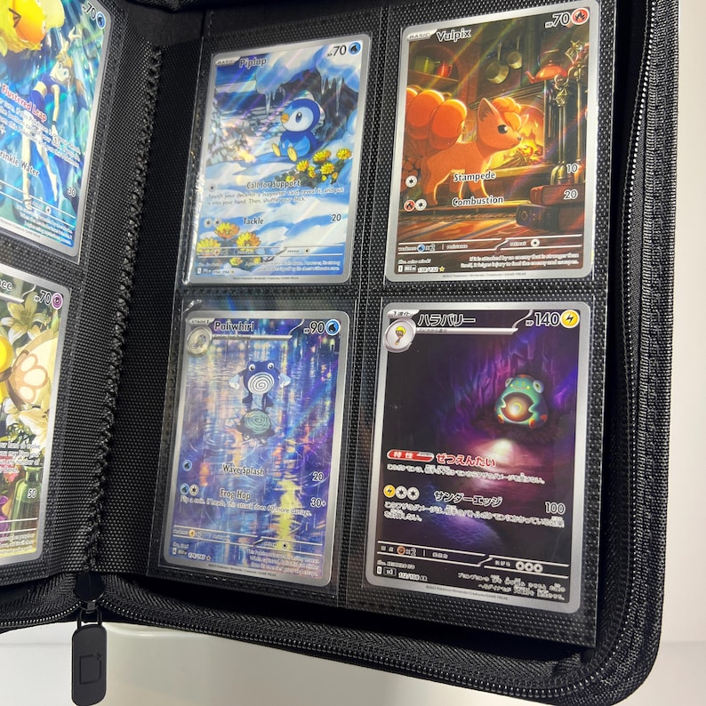 Pokemon Binder 4 / 9 Pockets | Psyduck Pokemon Theme, Ringless Design ...