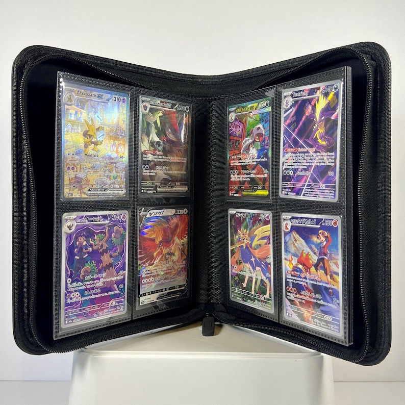 Pokemon Binder 4 / 9 Pockets | Rayquaza Pokemon Theme, Ringless Design ...