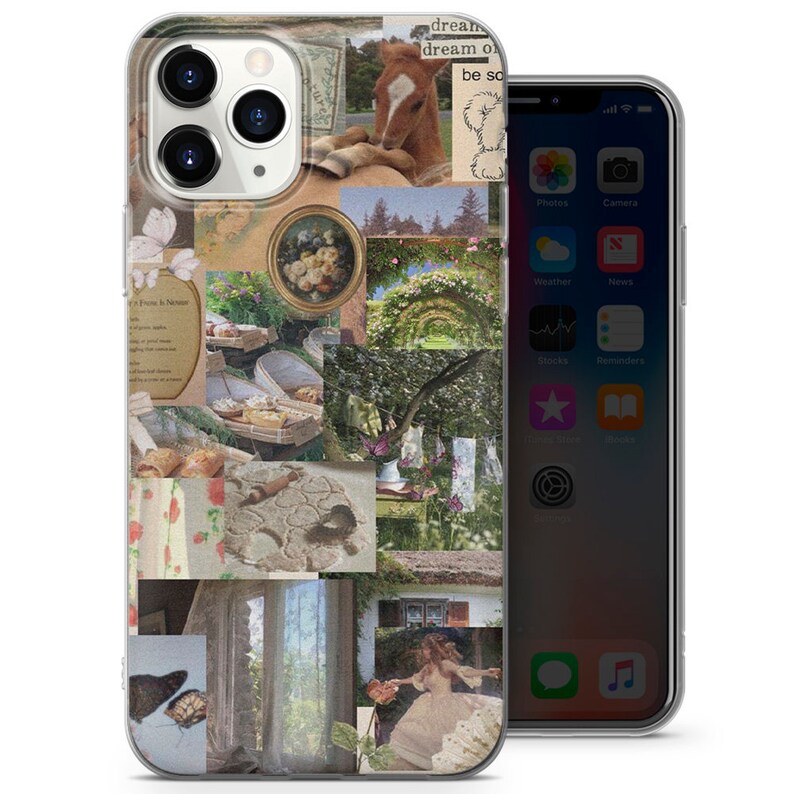 Cottagecore Phone Case Aesthetic Collage Cover for Iphone 14 - Etsy UK