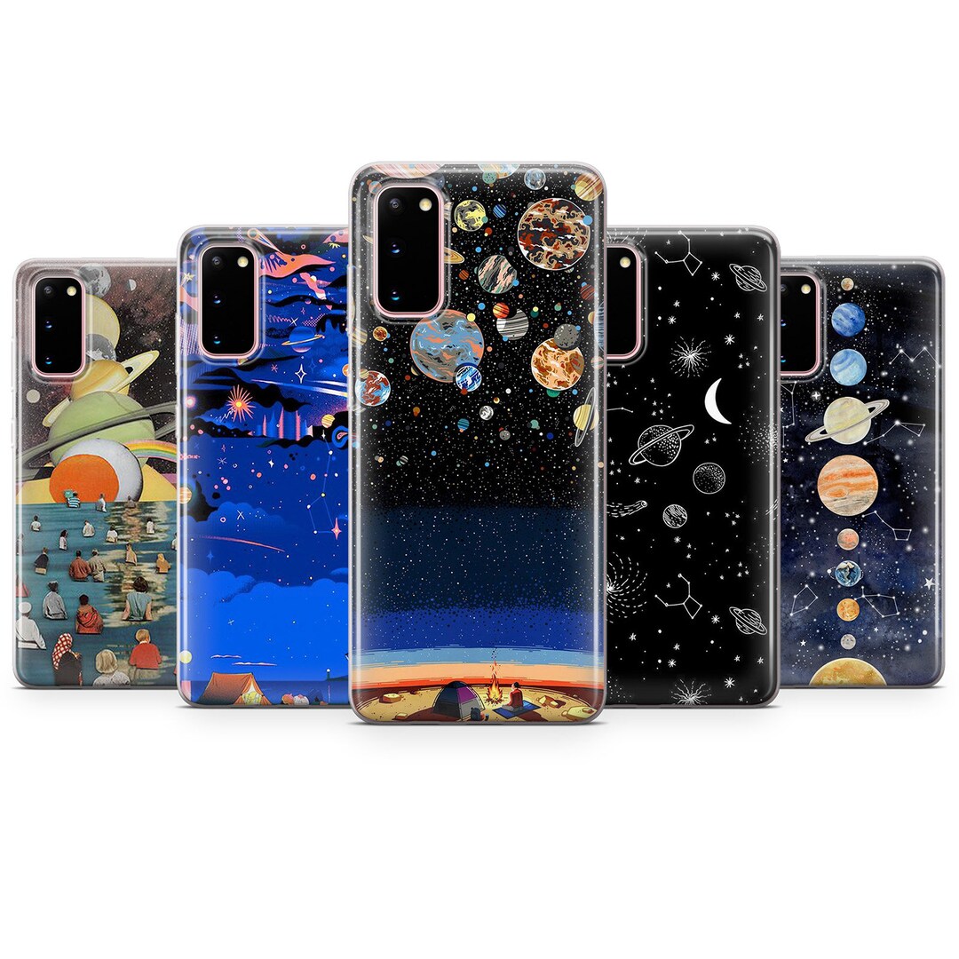 Space Theme Phone Case Star Gazing Phone Cover for Samsung - Etsy