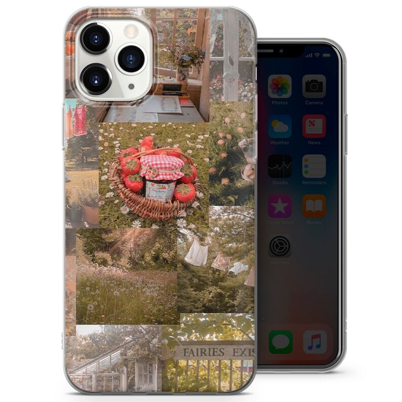 Cottagecore Phone Case Aesthetic Collage Cover for Iphone 14 - Etsy UK