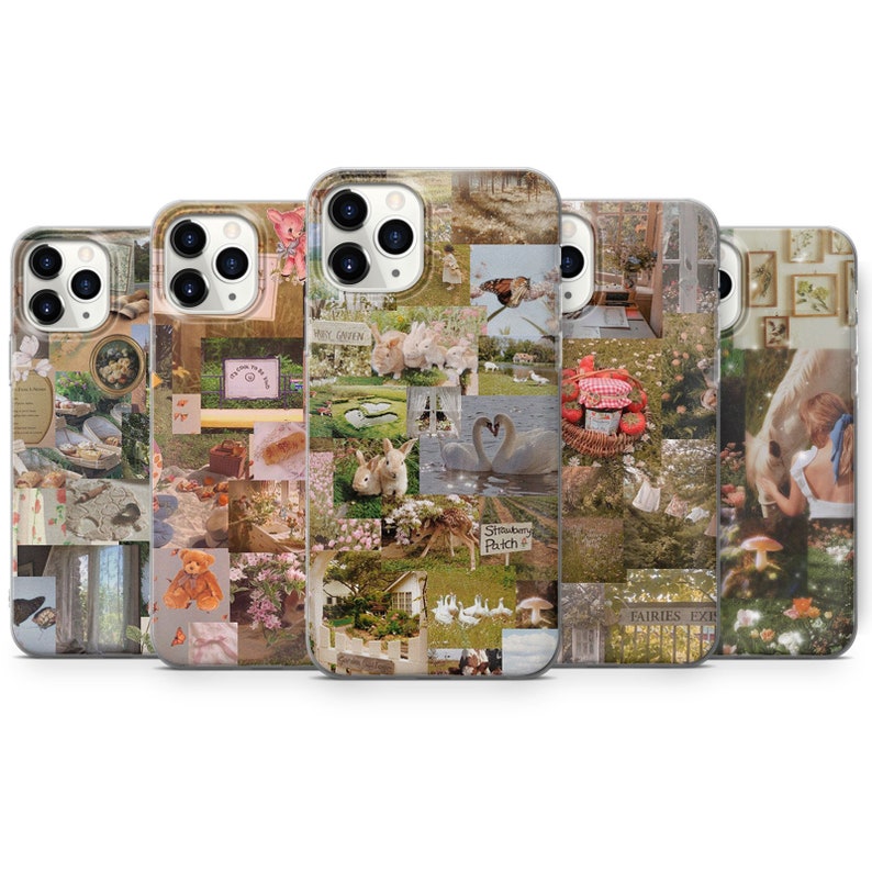 Cottagecore Phone Case Aesthetic Collage Cover for Iphone 14 - Etsy UK