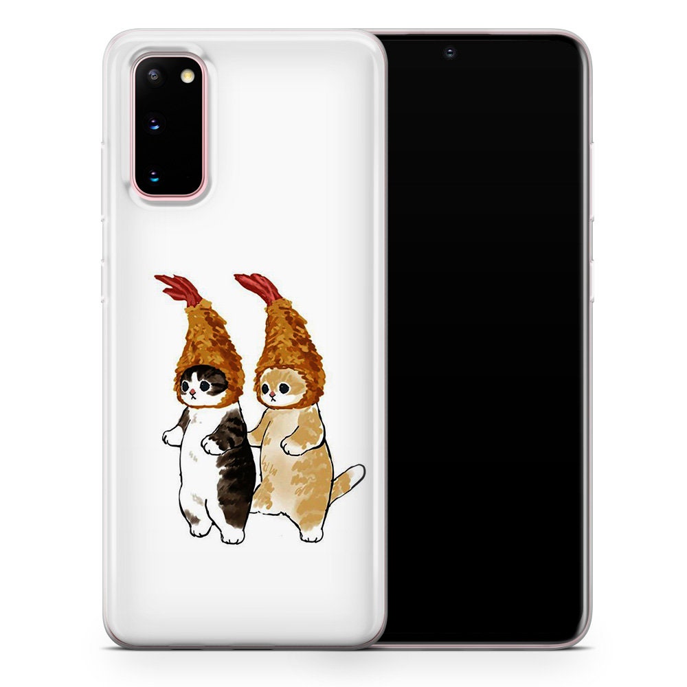 Cute Cat Phone Case, Japanese Cat Phone Cover for Samsung S21, A50, A51 ...