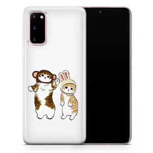 Cute Cat Phone Case, Japanese Cat Phone Cover for Samsung S21, A50, A51 ...