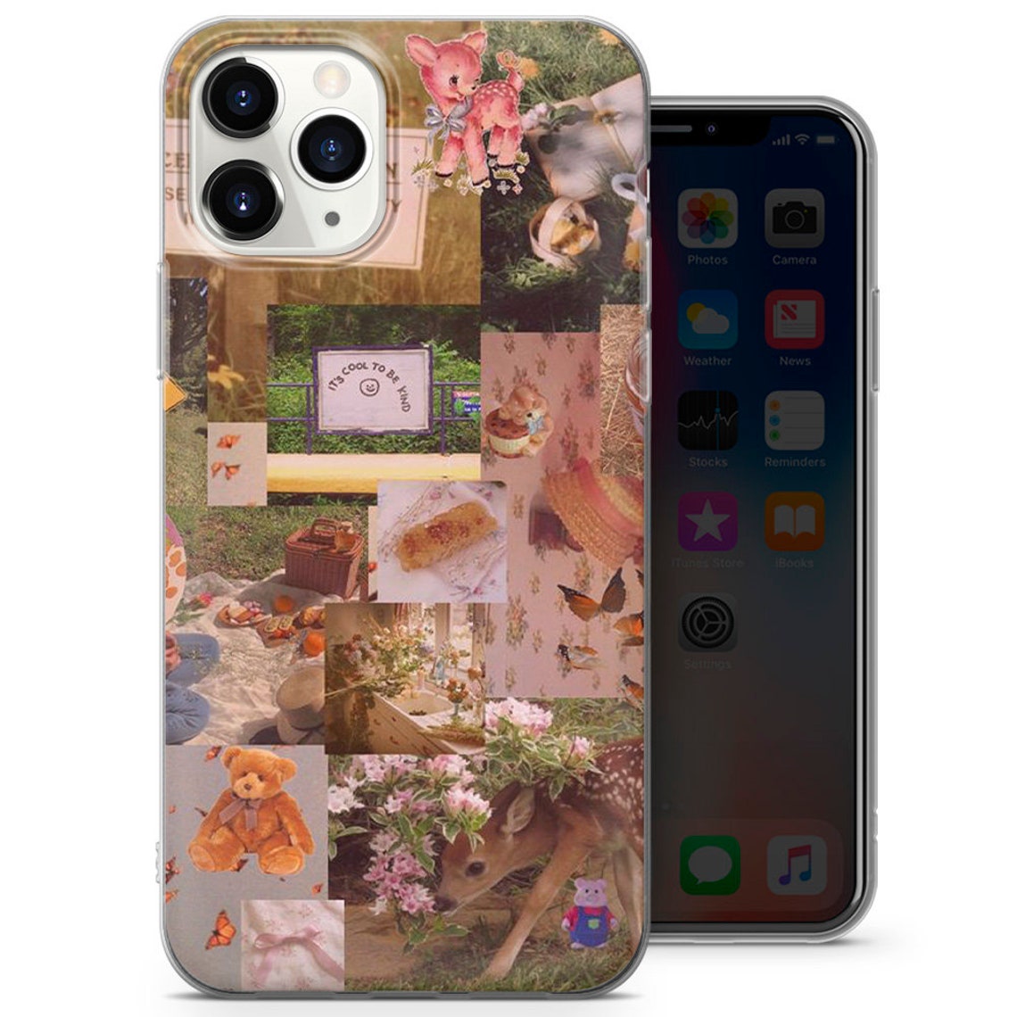 Cottagecore Phone Case Aesthetic Collage Cover for Iphone 14 - Etsy