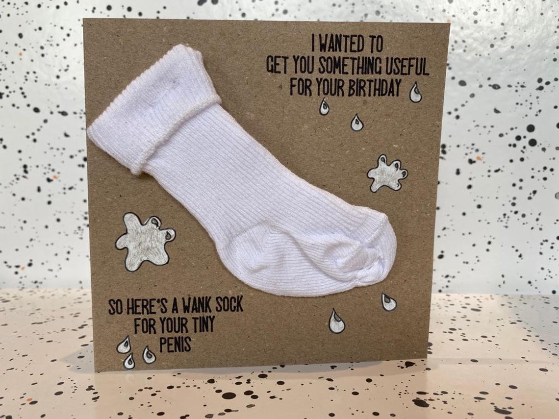 Birthday Sock card for him | Etsy