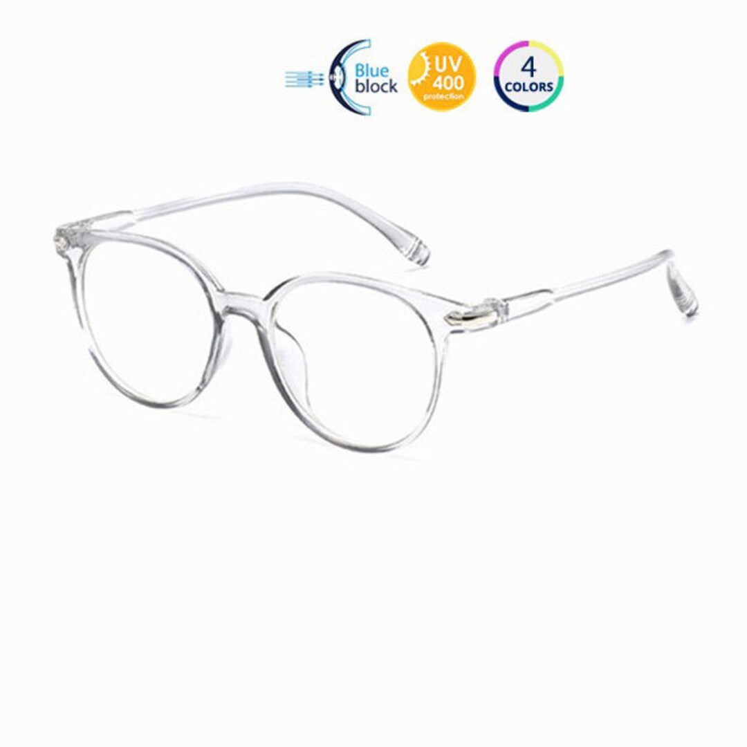 Blue Light Block UV400 Handmade Computer Glasses Round - Etsy