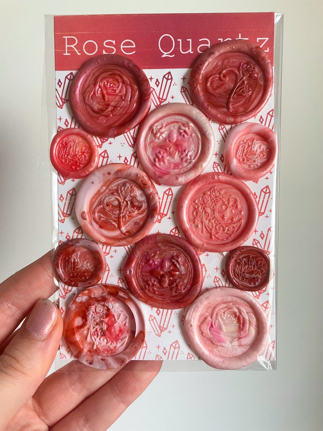 Rose Quartz Wax Seal Set | Premade Wax Seals | Wax Seals - Etsy