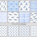 Ocean Life Digital Scrapbook Paper Set. Watercolor Nautical Seamless ...