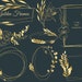 Gold Foil Floral Frames Clipart, Gold Botanical Clipart PNG, Botanical ...