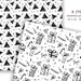 Doodle Christmas Paper, Christmas Tree Pattern, Digital Holiday Wrapper ...