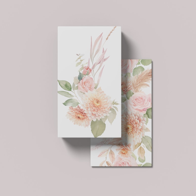 Blush Floral Watercolor Clipart, Pink Wedding Baby Shower Clip Art ...