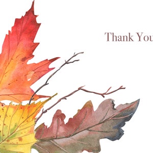 Watercolor Fall Leaves Clipart. Fall Clip Art. Autumn Watercolor ...
