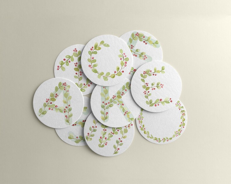 Watercolor Floral Alphabet Clipart Rustic Floral Letters - Etsy