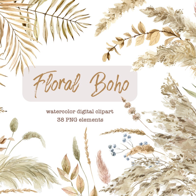 Boho Clipart - Etsy