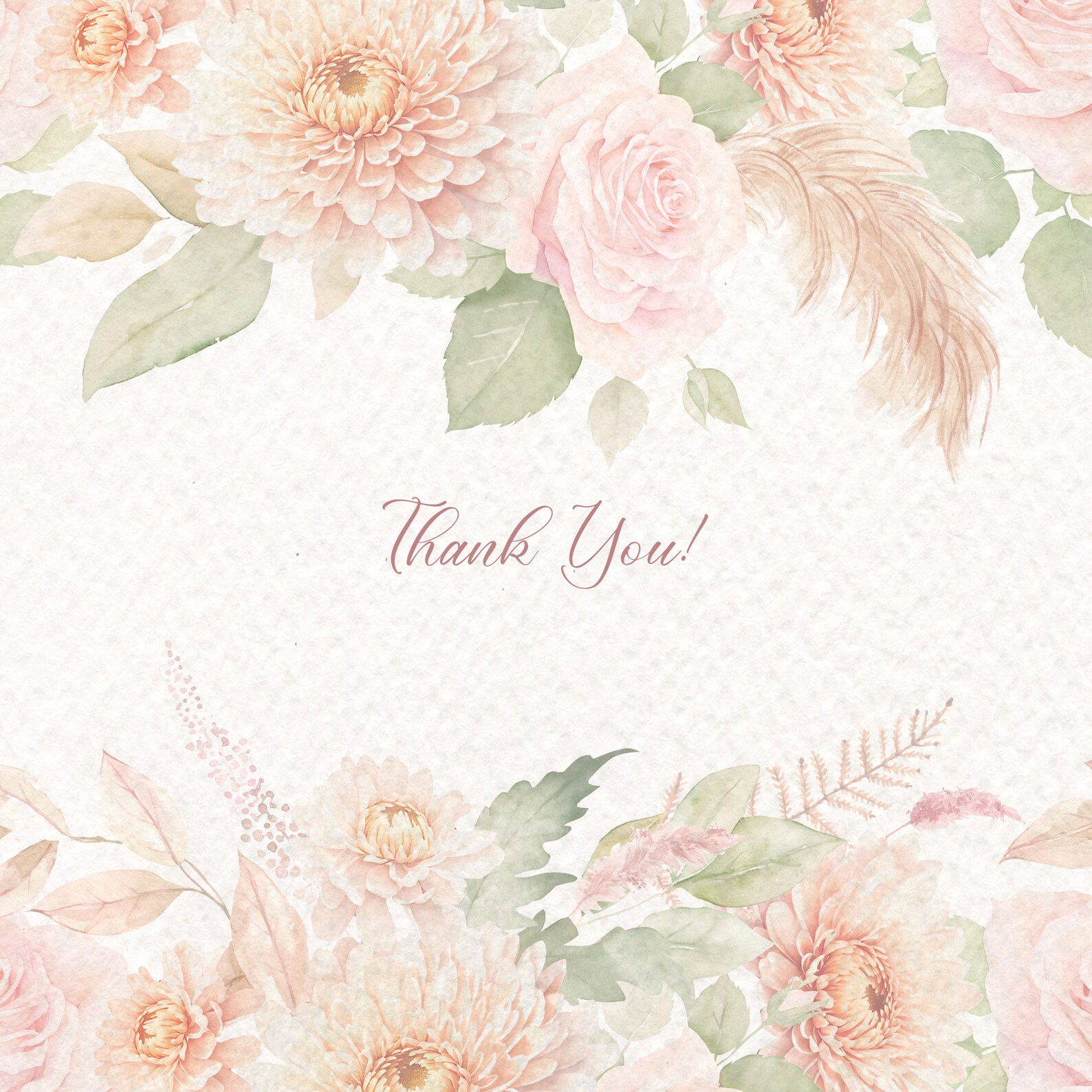 Blush Floral Watercolor Clipart, Pink Wedding Baby Shower Clip Art ...