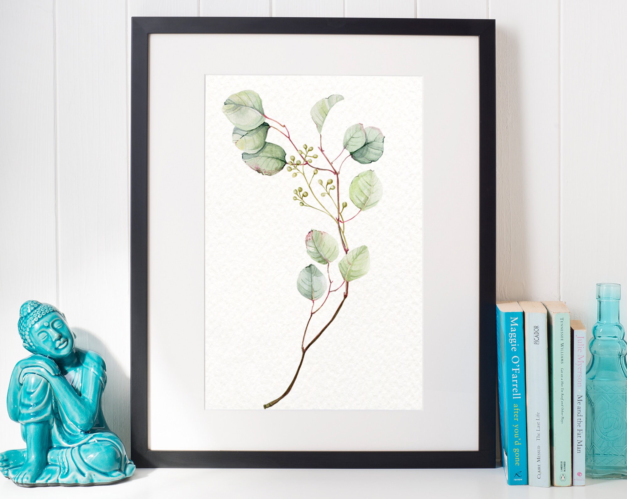 Watercolor Eucalyptus Clipart Greenery Clipart Foliage - Etsy