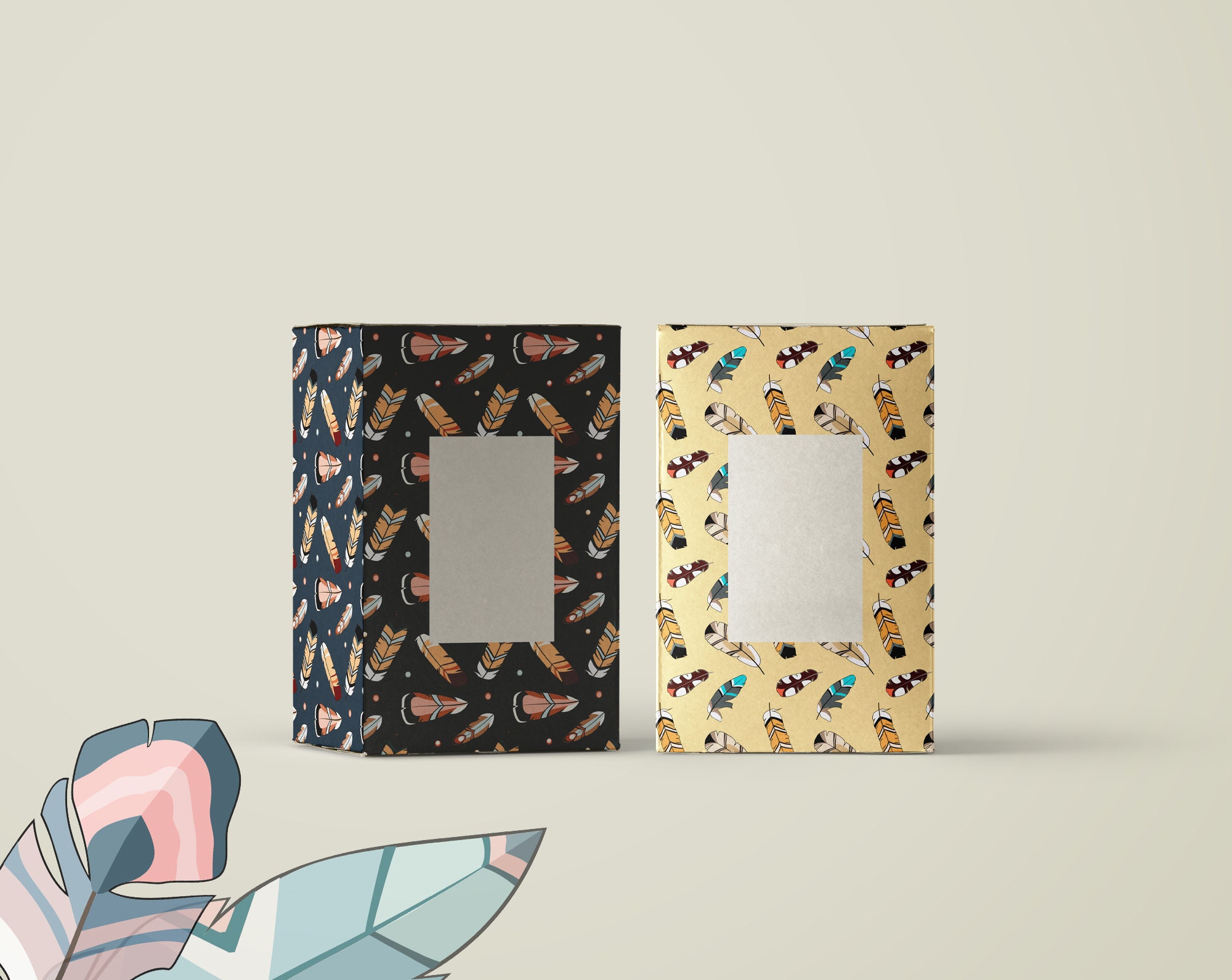 Digital Feather Clipart. Hand Painted Boho Feathers. Digital | Etsy