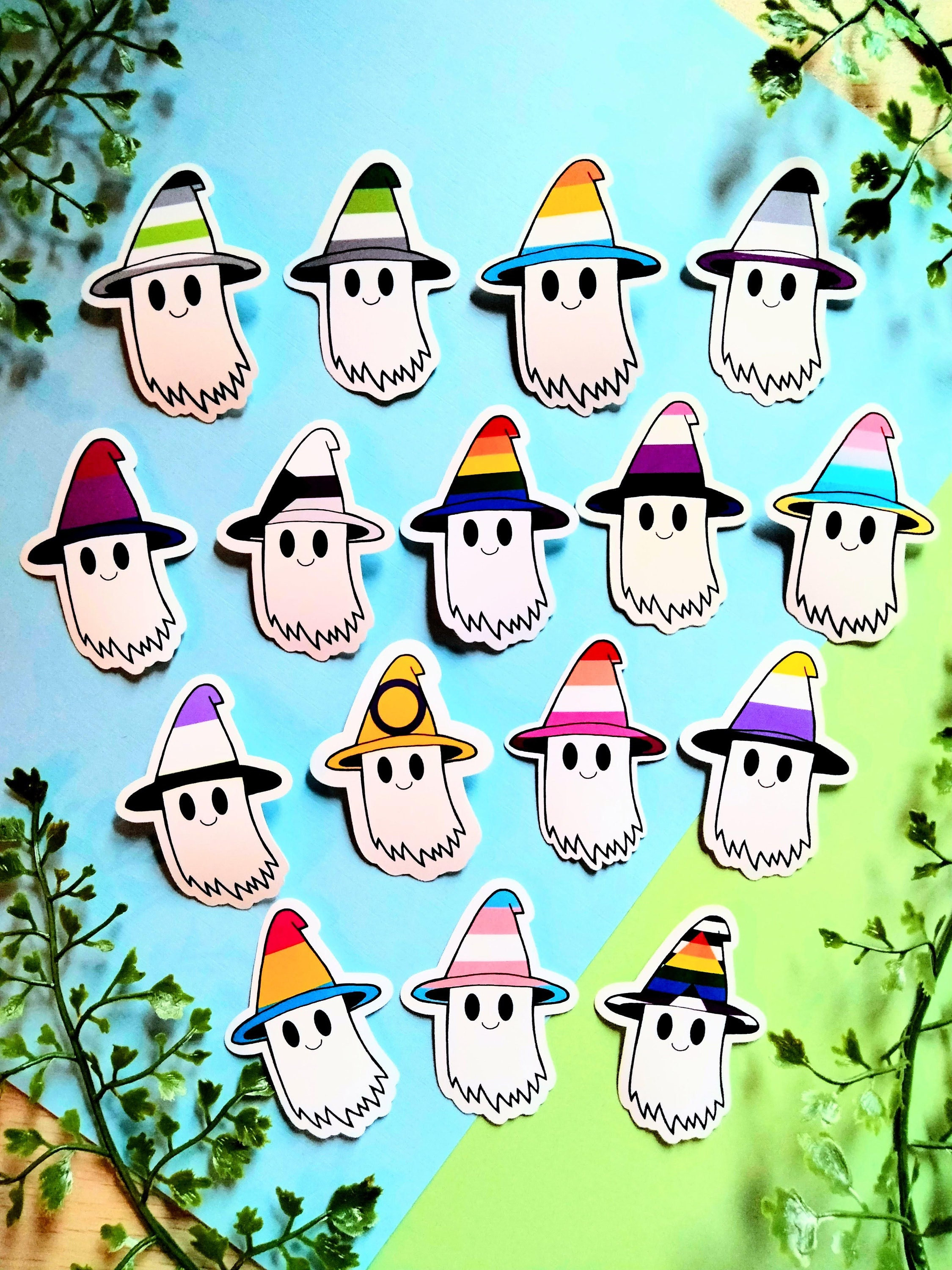 Original LGBTQ Pride Flag Ghost Stickers Waterproof Vinyl - Etsy