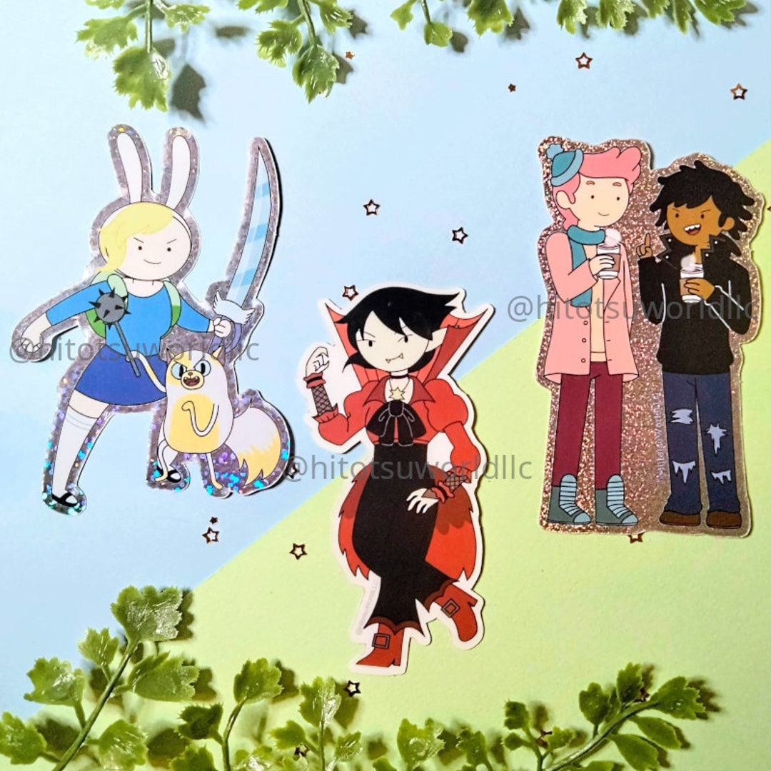 Fiona and Cake Stickers Vampire Queen Marceline Decals Marshall Lee X ...