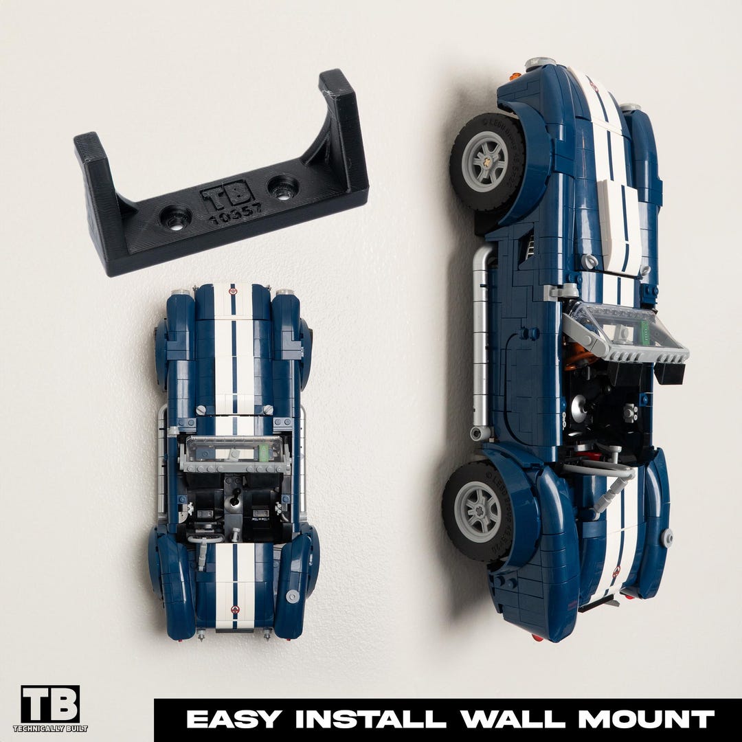 Vertical Wall Mount for LEGO Icons Shelby Cobra 427 S/C-10357 - Etsy