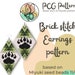 Bear Paw Forest Native Brick Stitch Earrings Pattern - PDF Instant ...