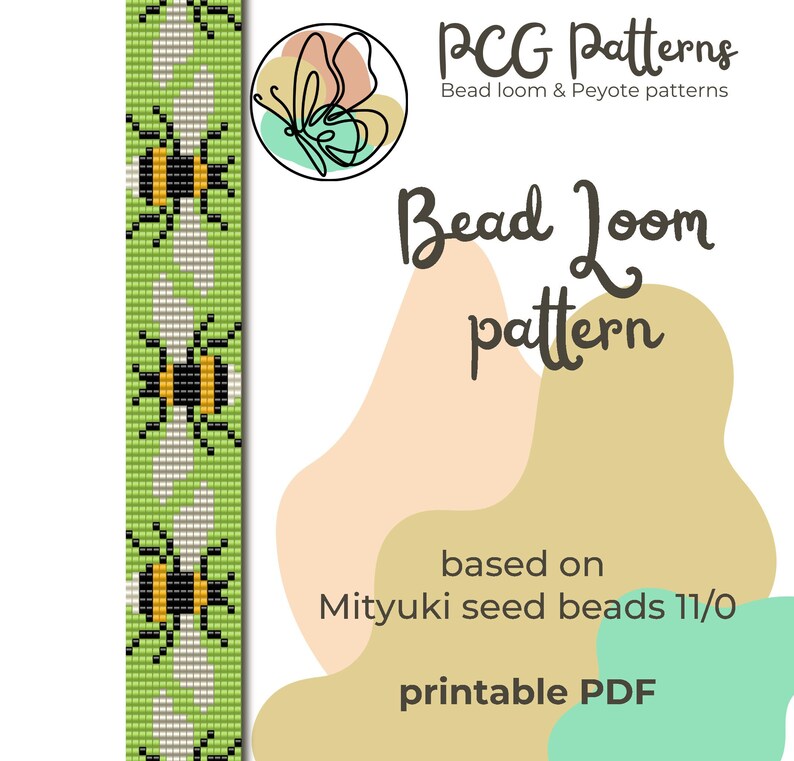 Honey Bee Bead Loom Pattern Bead Loom Bracelet Pattern - Etsy
