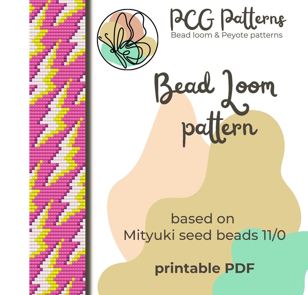 Lightning Bead Loom Pattern - Bead Loom Bracelet Pattern - Etsy