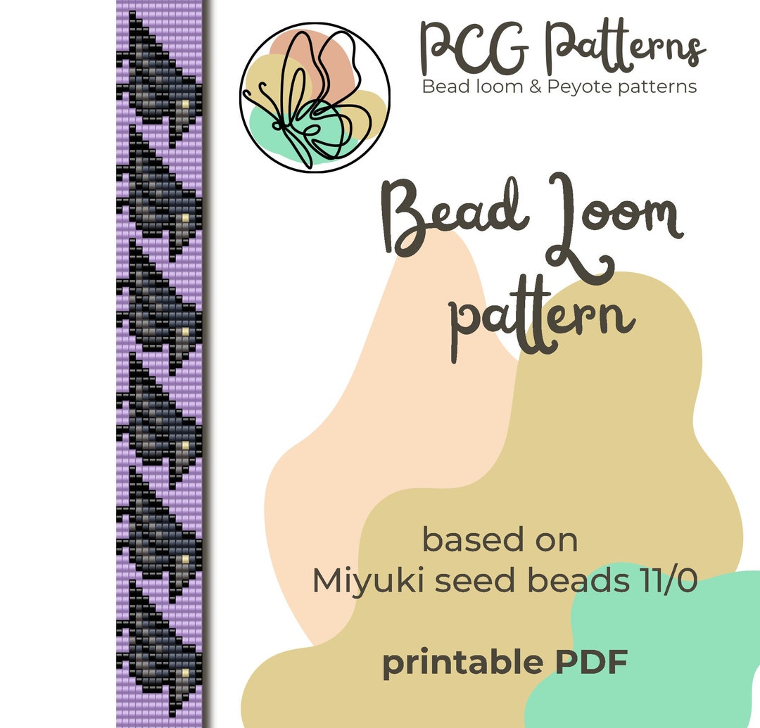Narrow Crows Bead Loom Pattern Halloween Bead Loom Bracelet Pattern - Etsy