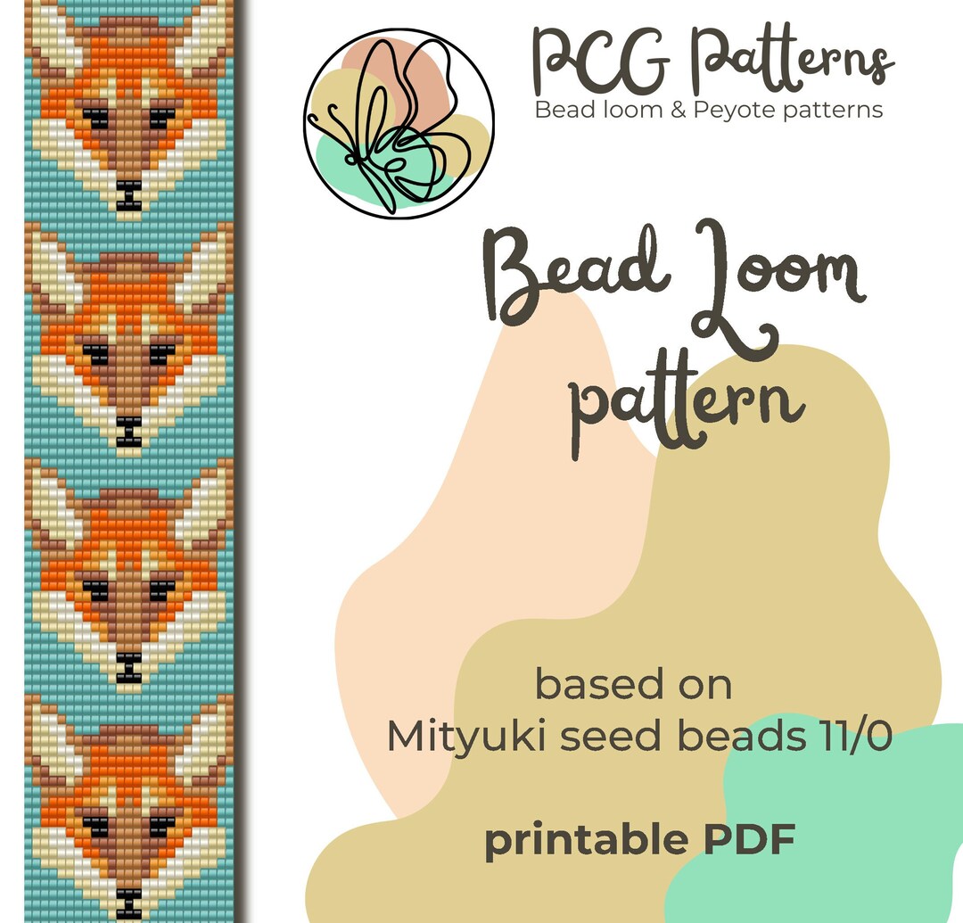 Sly Foxes Bead Loom Pattern - Bead Loom Bracelet Pattern - Etsy