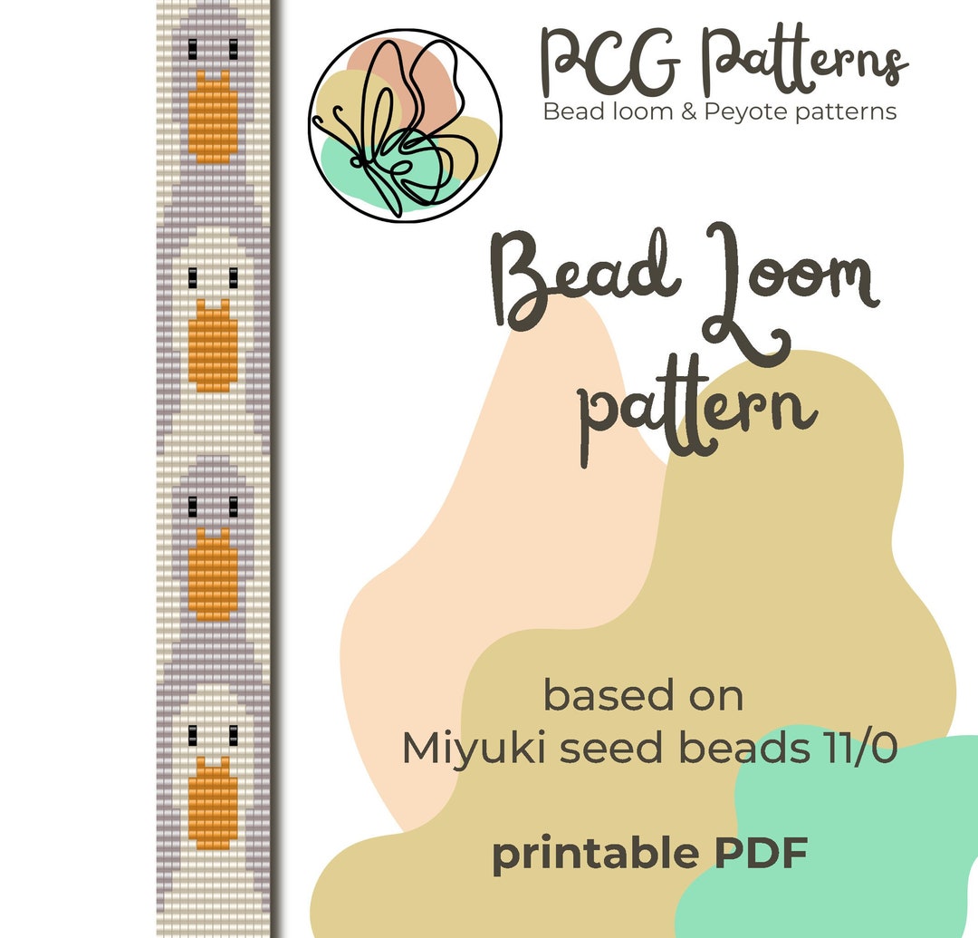 Narrow Duck Bead Loom Pattern - Bead Loom Bracelet Pattern - Etsy