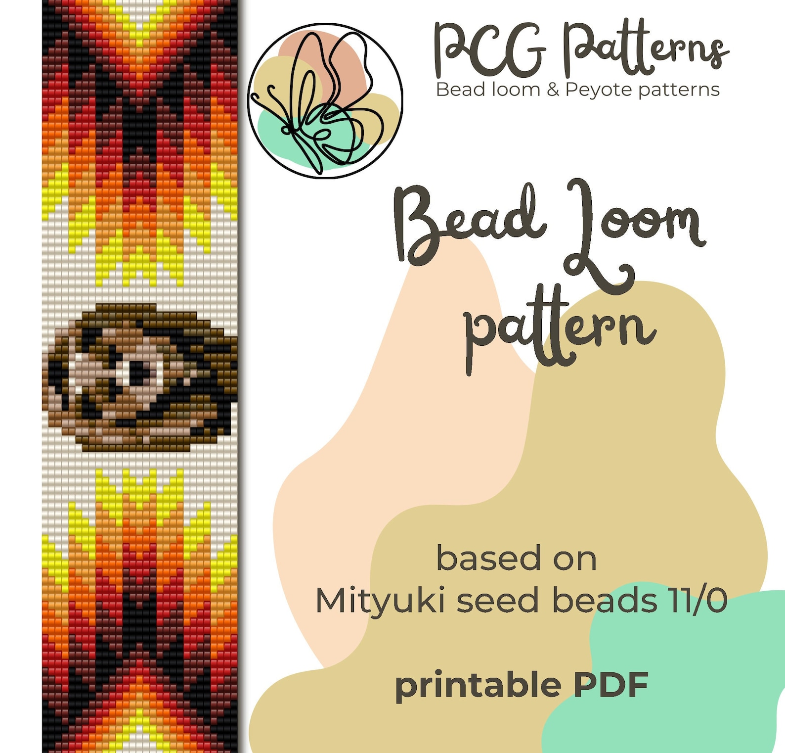 Native Inspired Bead Loom Pattern Bear Loom Bracelet Pattern - Etsy