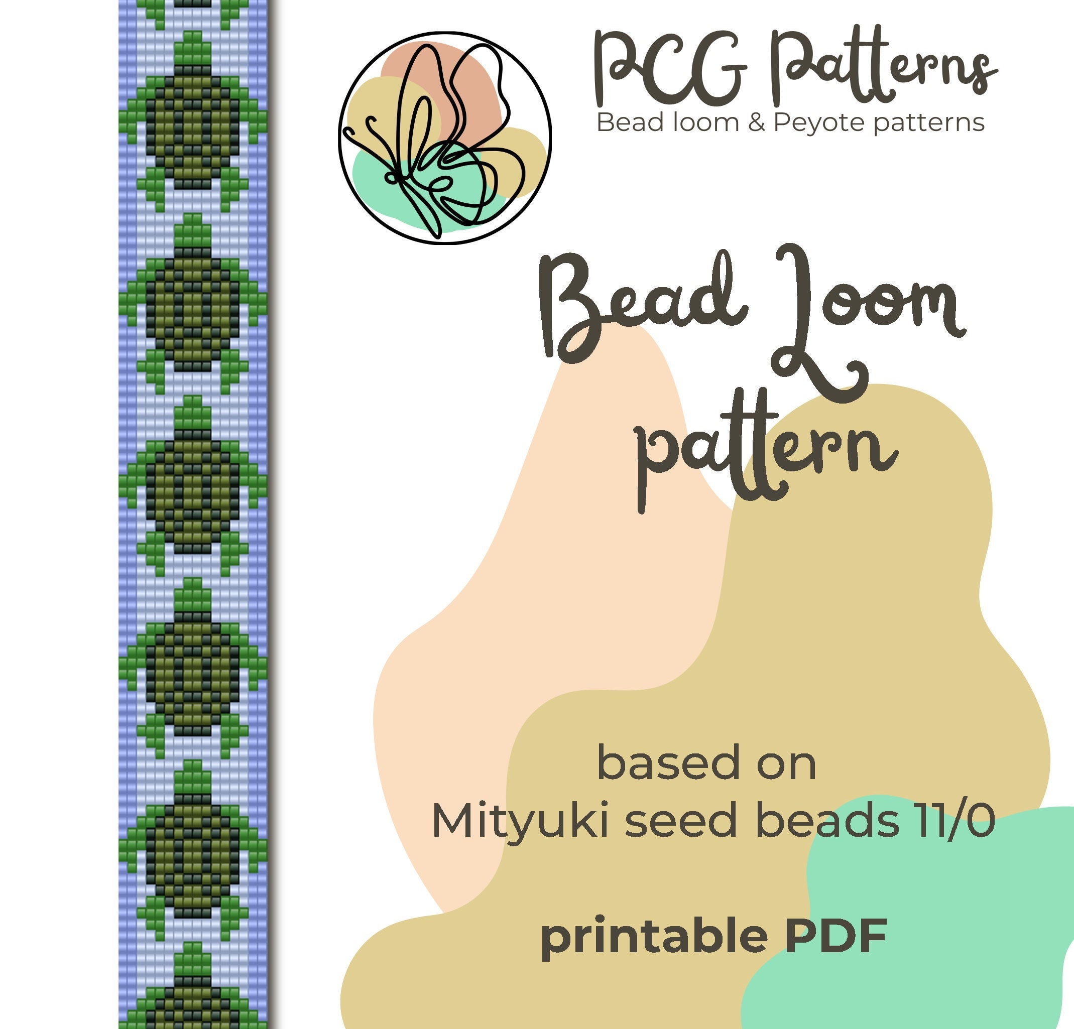 Sea Turtles Bead Loom Pattern Bead Loom Bracelet Pattern - Etsy