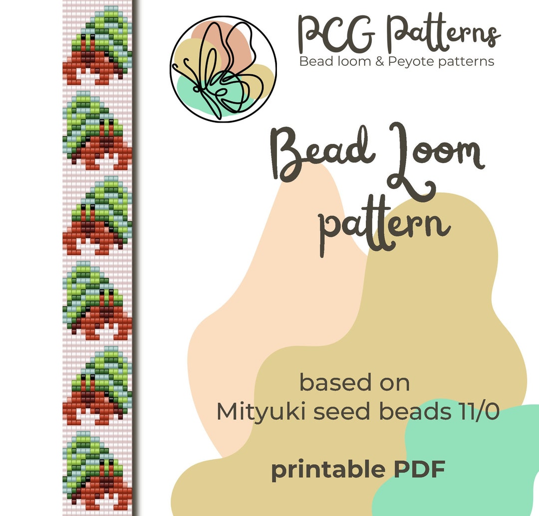 Hermit Crab Bead Loom Pattern - Bead Loom Bracelet Pattern - Etsy