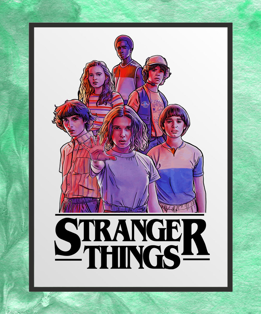 Craft Supplies & Tools Hand drawn Stranger Things Sublimation Design ...