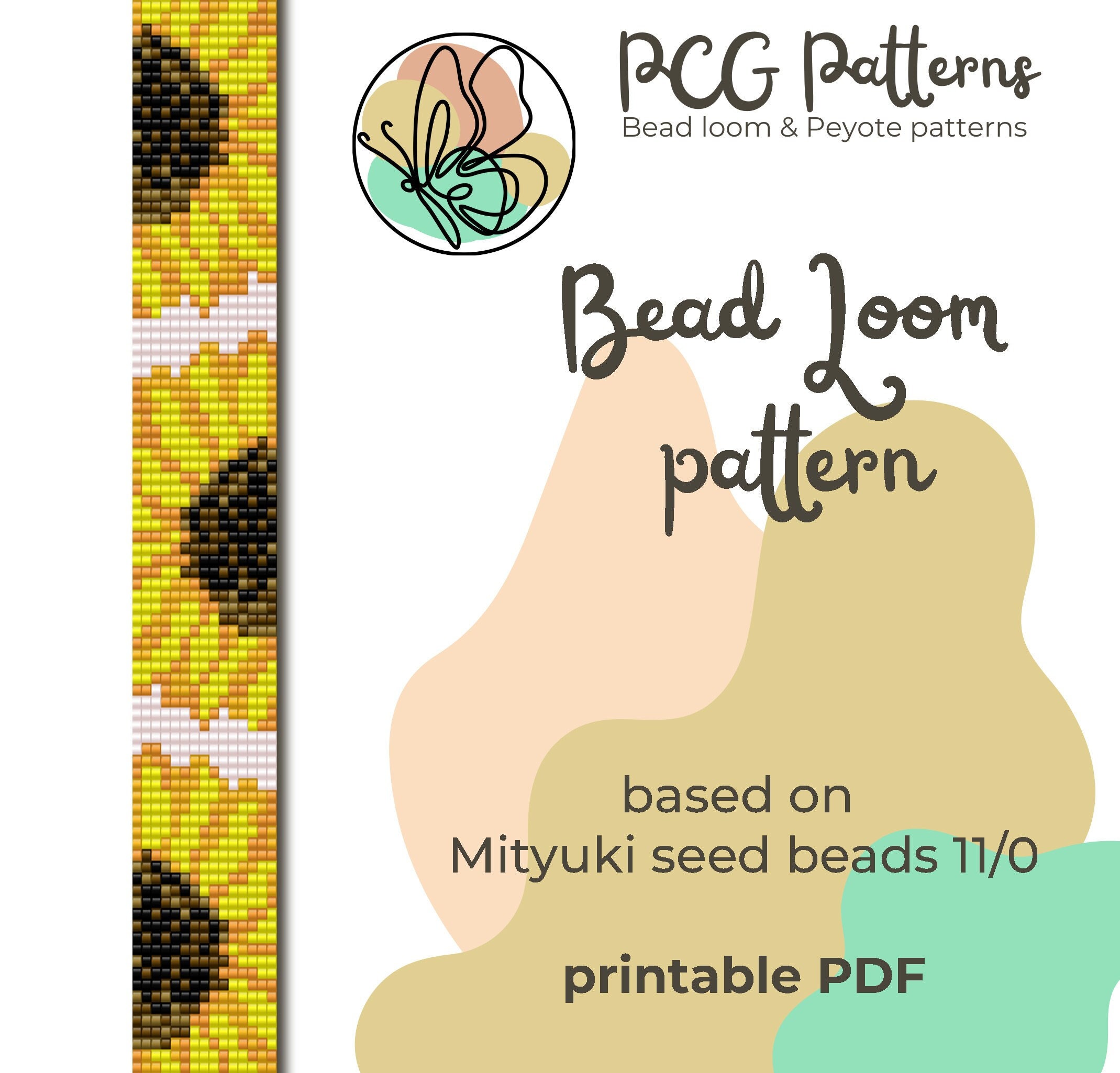 Sunflower Bead Loom Pattern Bead Loom Bracelet Pattern - Etsy