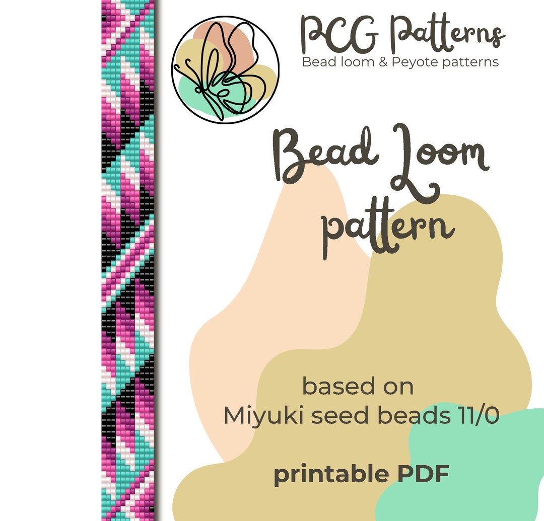 Narrow Native Inspired Bead Loom Pattern - Magic Spell Bead Loom ...