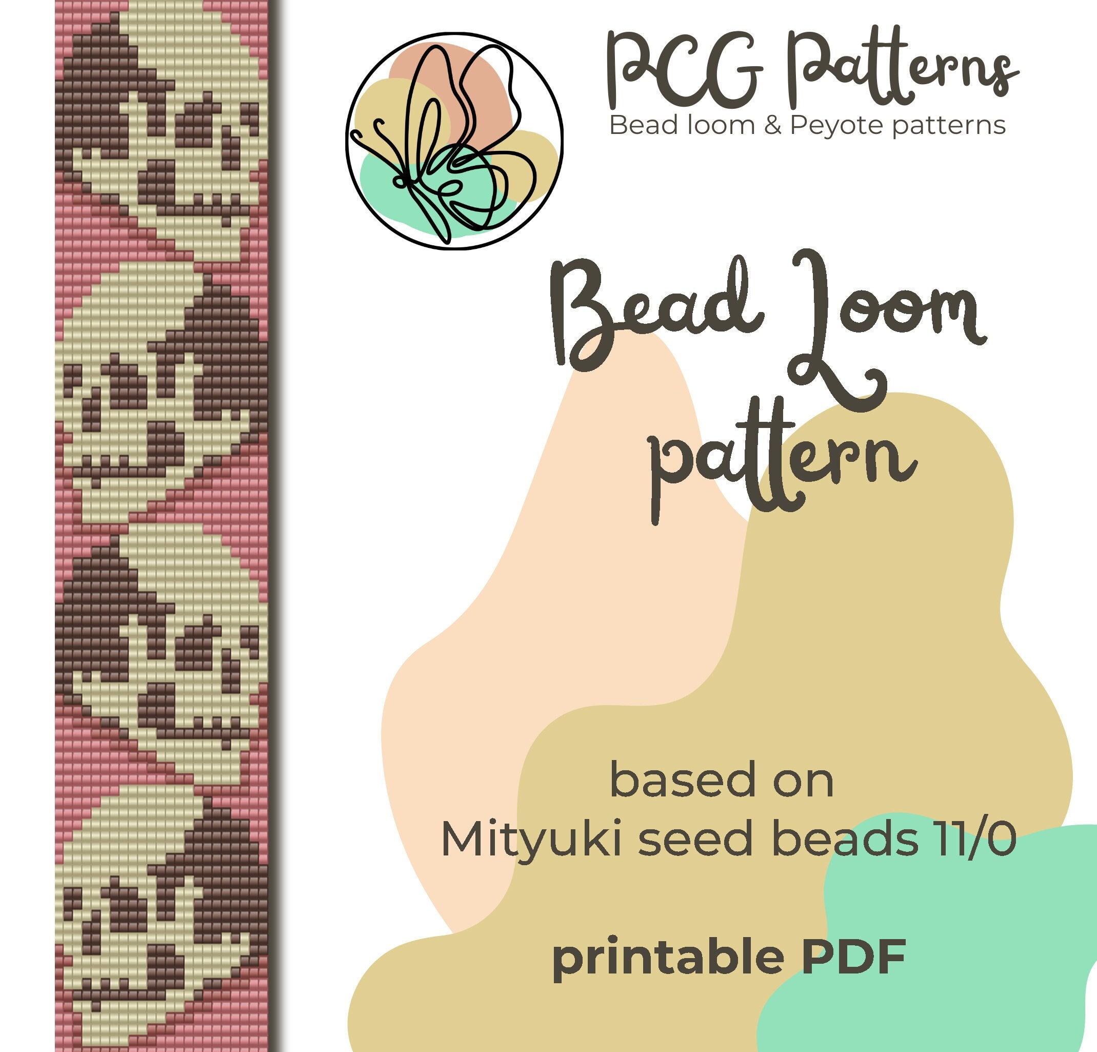 Skulls Bead Loom Pattern - Bead Loom Bracelet Pattern - Etsy